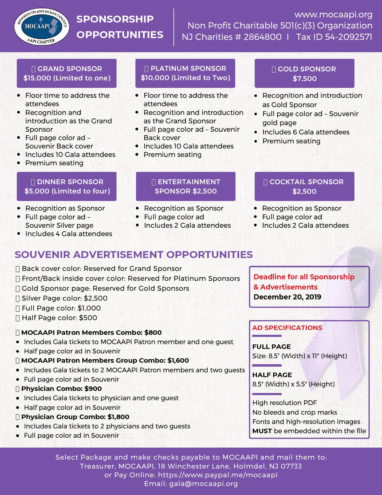 MOCAAPI Annual Charitable Gala 2020 – MOCAAPI